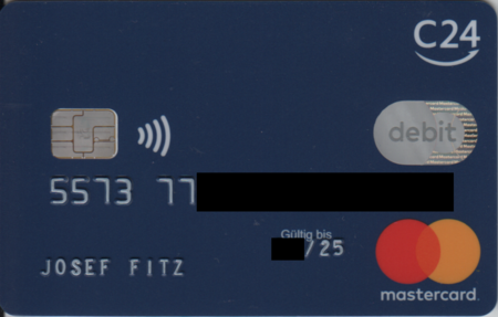 C24 Bank Mastercard Debit Standard – EMV-Kartentest
